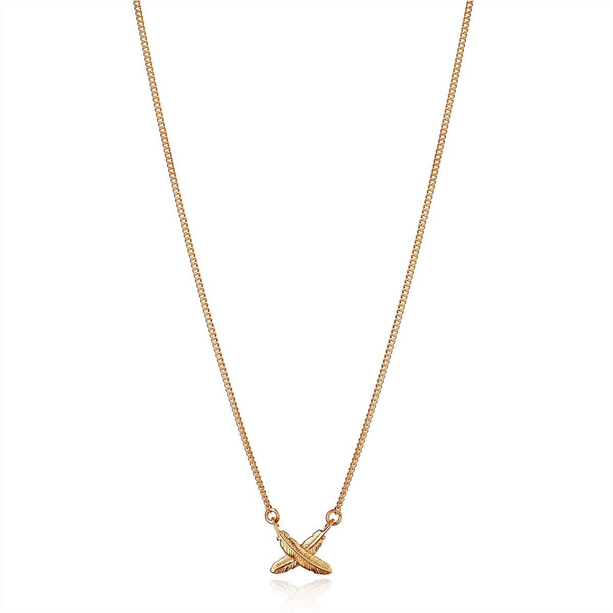 Buy Feather Kisses Petite Pendant 9CT Yellow Gold | Shop at the ...