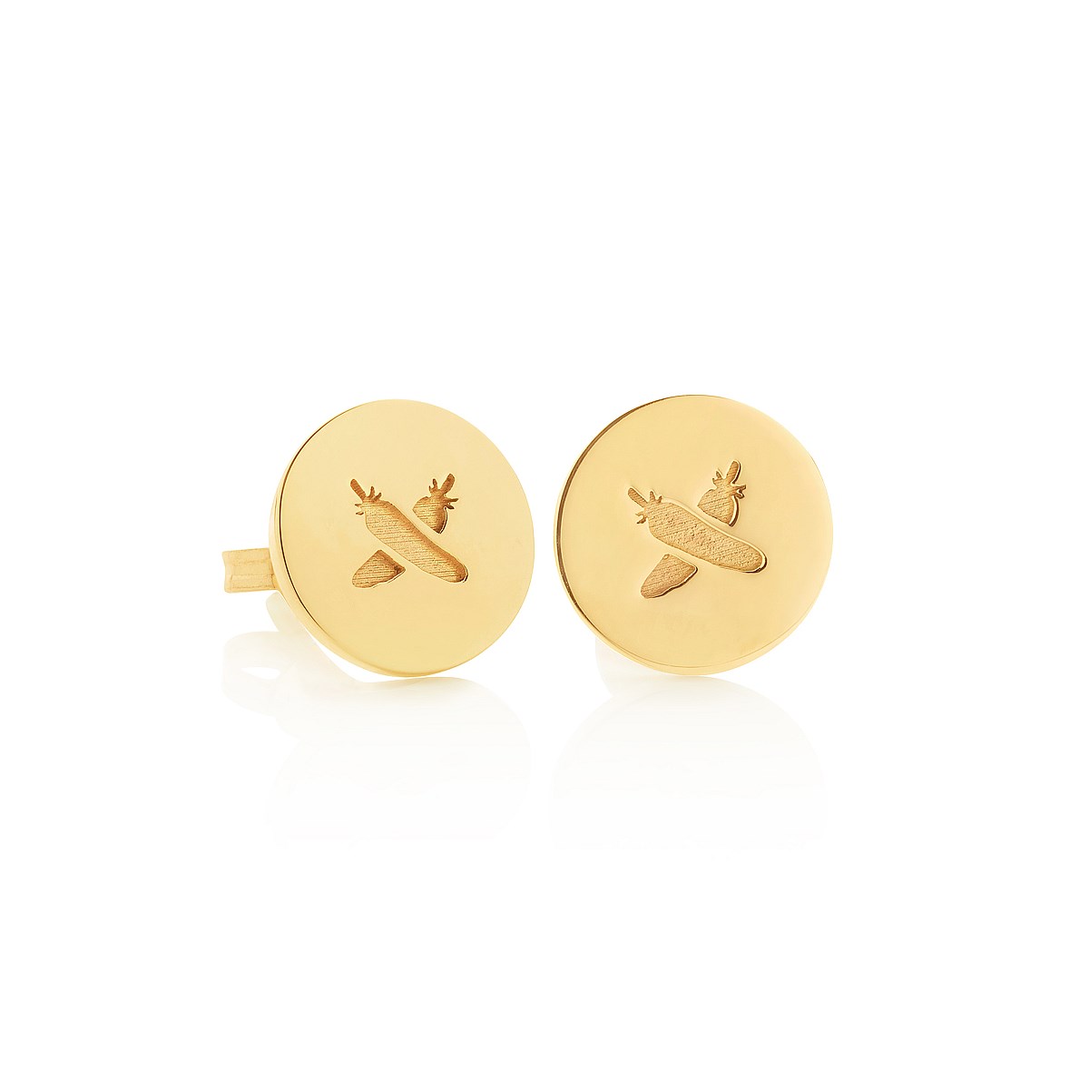 Buy Discologo Studs 9CT Yellow Gold | Shop at the Airpoints™ Store