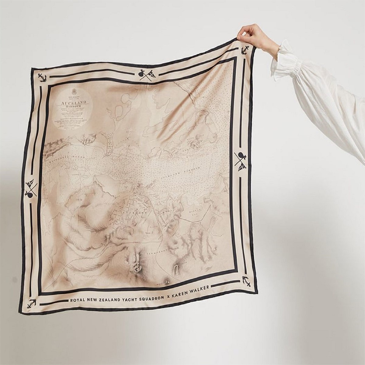 Buy Harbour Map Silk Scarf | Shop at the Airpoints™ Store