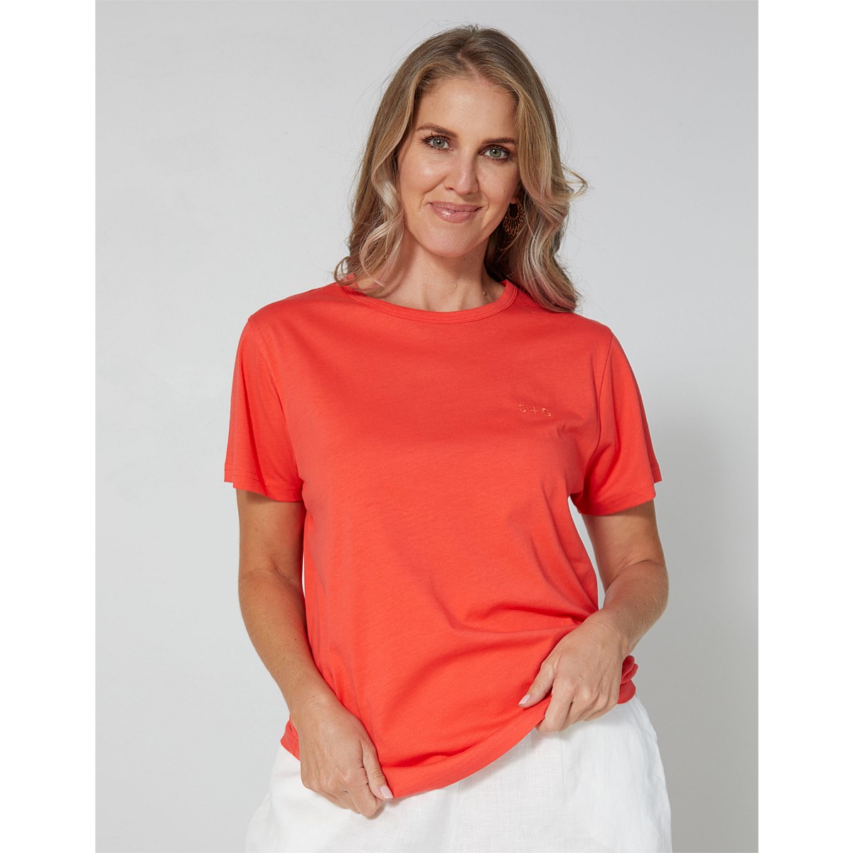 Clothing - Ace Tee Coral