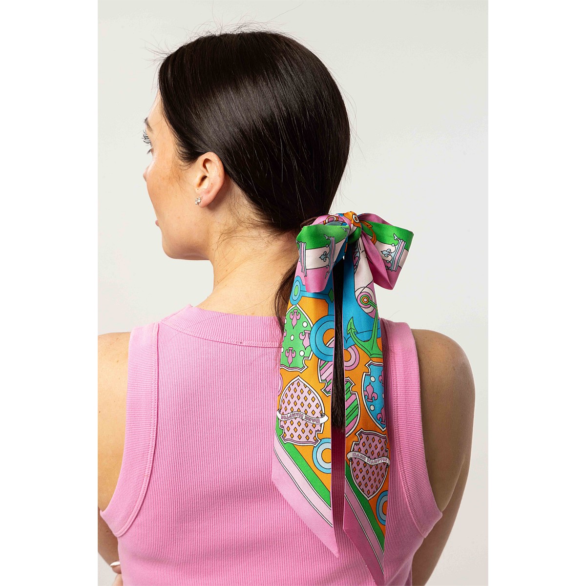 Womens - The Button Silk Twilly