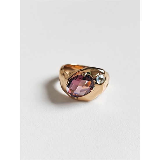 Buy Lava Ring Gold with Amethyst Quartz | Shop at the Airpoints™ Store