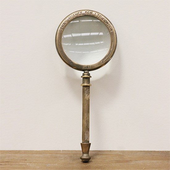 Shop Leopold Hall Antique Brass Style Magnifying Glass | Air New ...