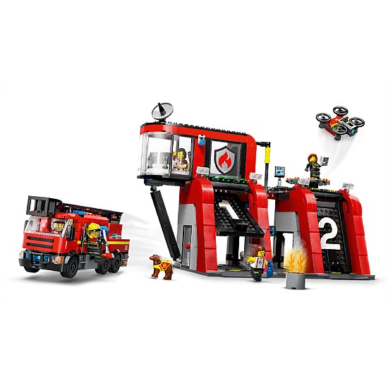 Buy LEGO 60414 City Fire Station With Fire Truck | Shop at the ...