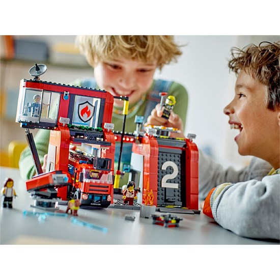 Buy LEGO 60414 City Fire Station With Fire Truck | Shop at the ...