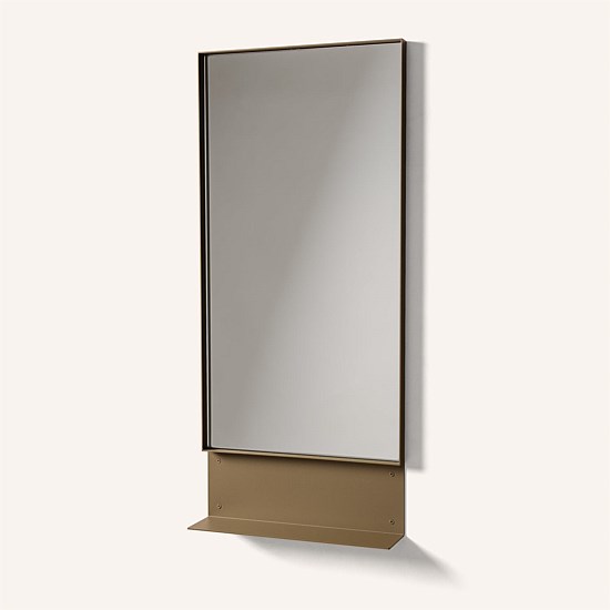 Buy Fold Ledge Mirror - Aged Brass | Shop at the Airpoints™ Store