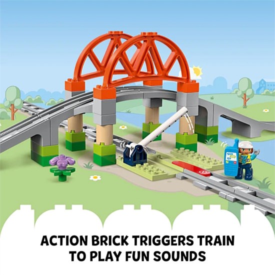 Buy 10426 DUPLO Trains Train Bridge And Tracks Expansion Set | Shop at ...
